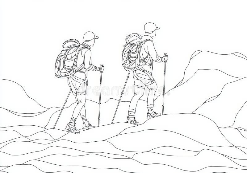 A Transparent Background Image Featuring a One-line Drawing of ...