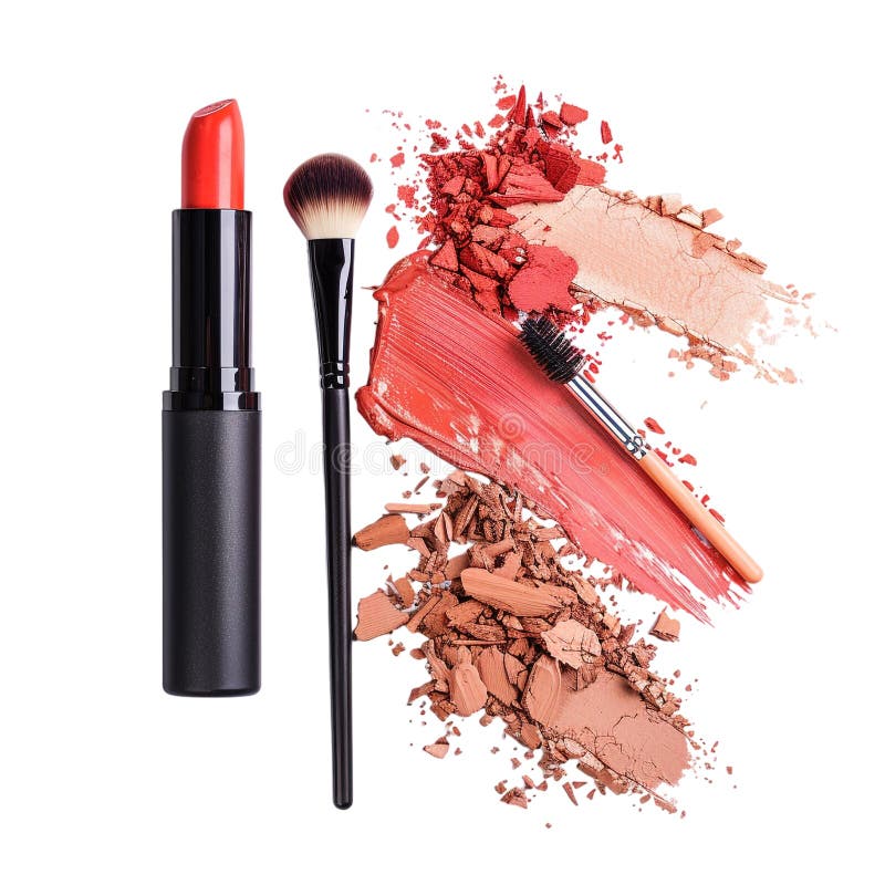 Transparent Background Isolated Makeup Collection Stock Illustration ...
