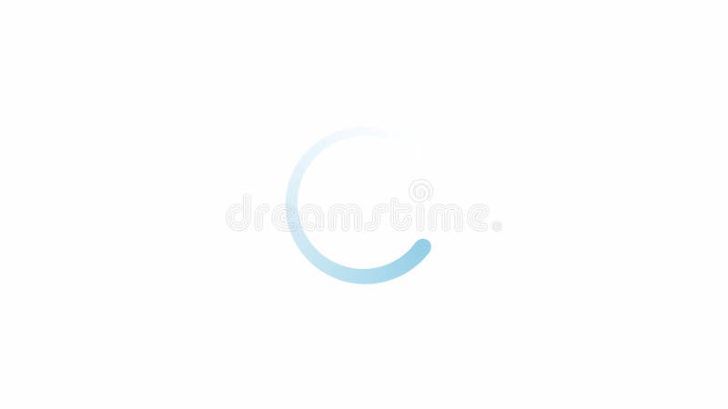 Fast Rotating Gradient Curved Segment on Transparent Background. Loading Animation Concept Stock ...