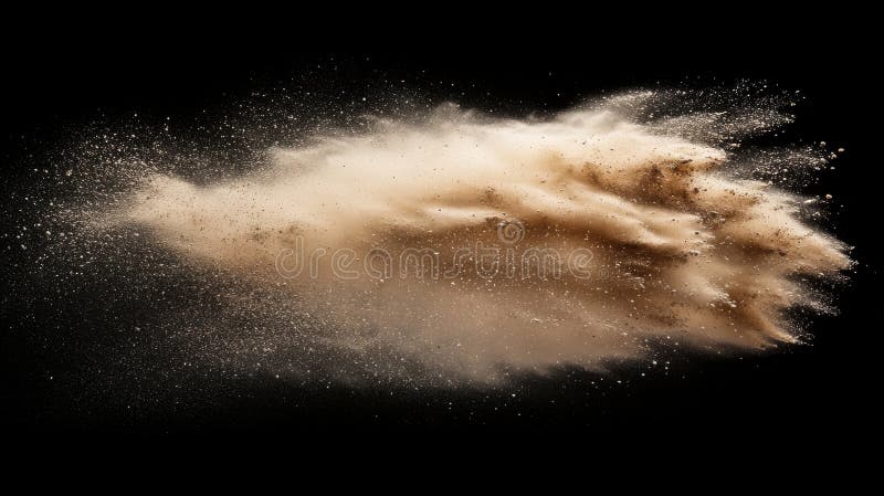 On a Transparent Background, the Modern Effect of Dust, Sand, and Wind ...