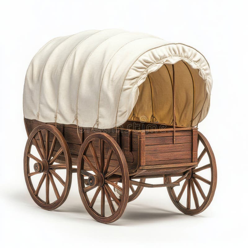 Transparent Background with Old Wooden Wagon Carriage Stock Image ...