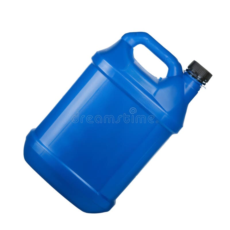 Transparent Background Revealing Blue Plastic Water Container Stock ...