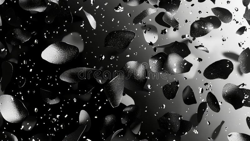 Transparent Background Silver Sparkling Confetti Diamonds Overlay Stock ...