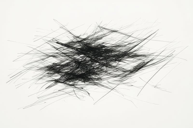 Transparent Background, Stock Pencil Squiggle Texture Sticker. Stock ...