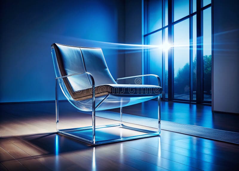Transparent Backrest Futuristic Chair a Modern Design Statement for ...
