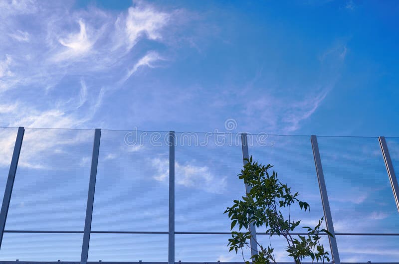 Transparent Baffle Against Blue Sky Stock Photos - Free & Royalty-Free ...