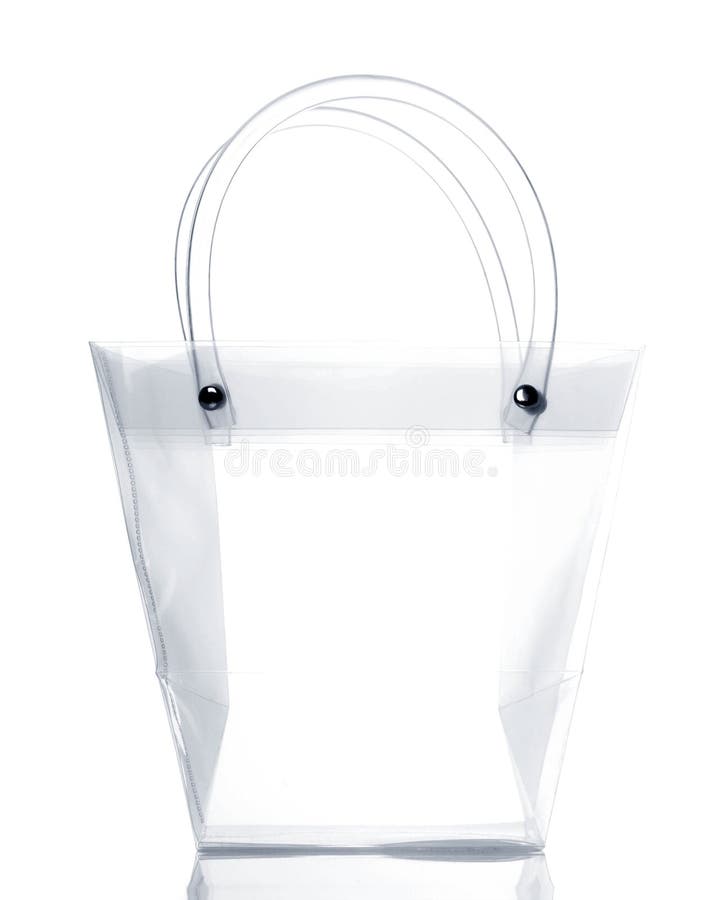 Transparent bag stock image. Image of accessories, plastic - 8955475