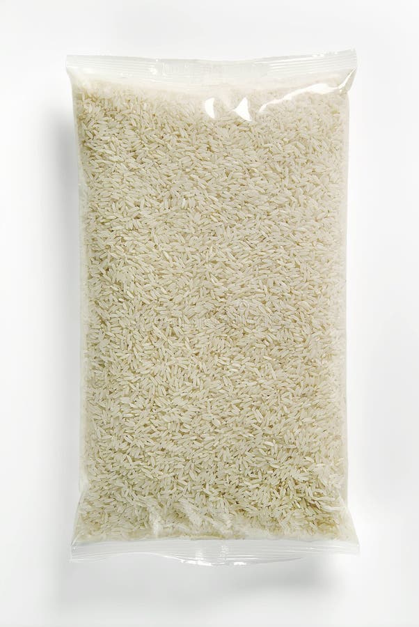 Transparent Bag with Thai Rice Stock Image - Image of japanese, diet ...