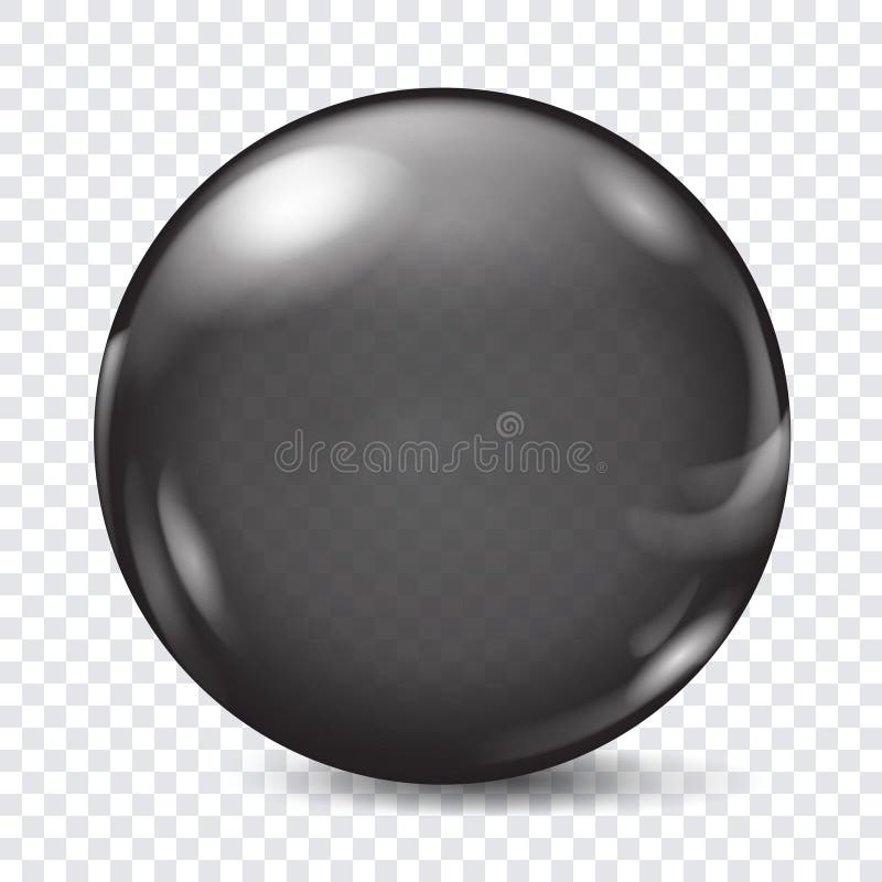 Translucent Sphere with Reflection Stock Illustration - Illustration of ...
