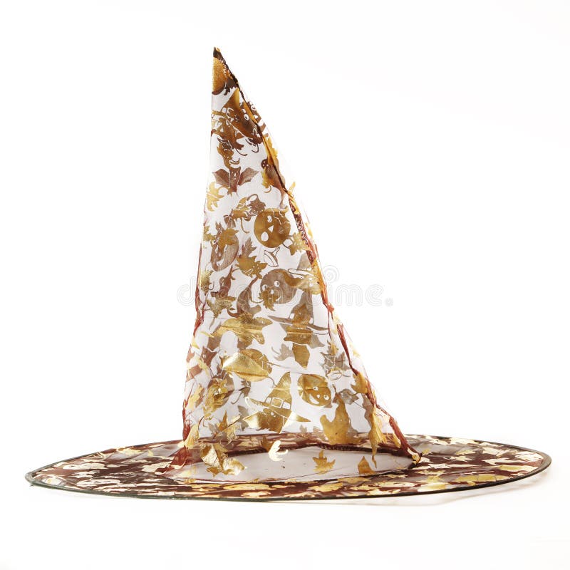 Transparent Black Witch Hat for Halloween Stock Image - Image of period ...