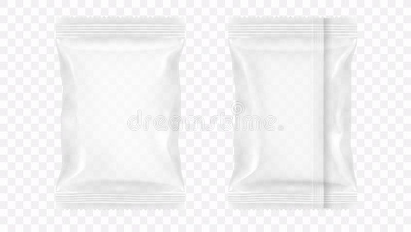 Transparent Blank Foil Food Packing Stock Illustration - Illustration ...