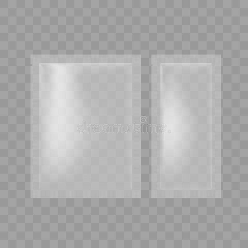 Transparent Blank Foil Pouch Packaging for Salt, Sugar, Sachet Stock ...