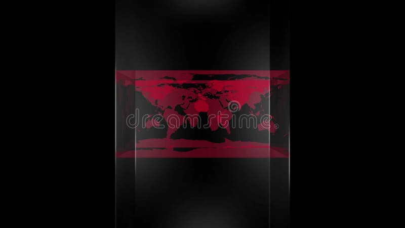 Transparent Block with World Map on Grid Background Stock Video - Video ...