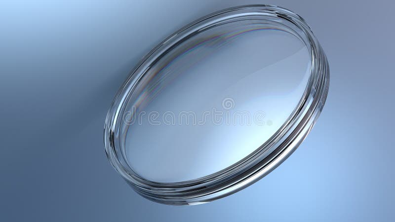 Transparent Blue Caustic Lens Reflecting on Wall Abstract Delicate and ...