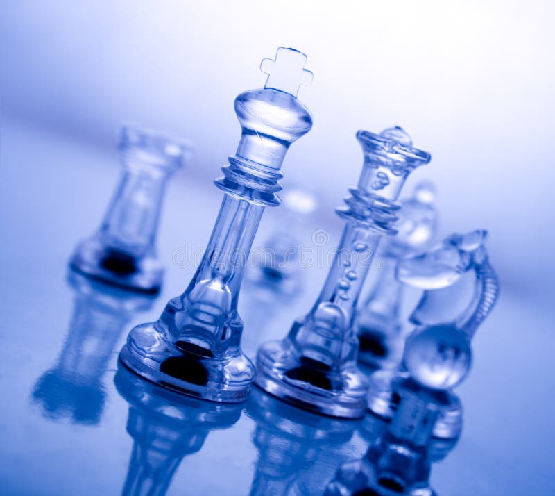 Transparent blue chess stock image. Image of chess, decisions - 7272491