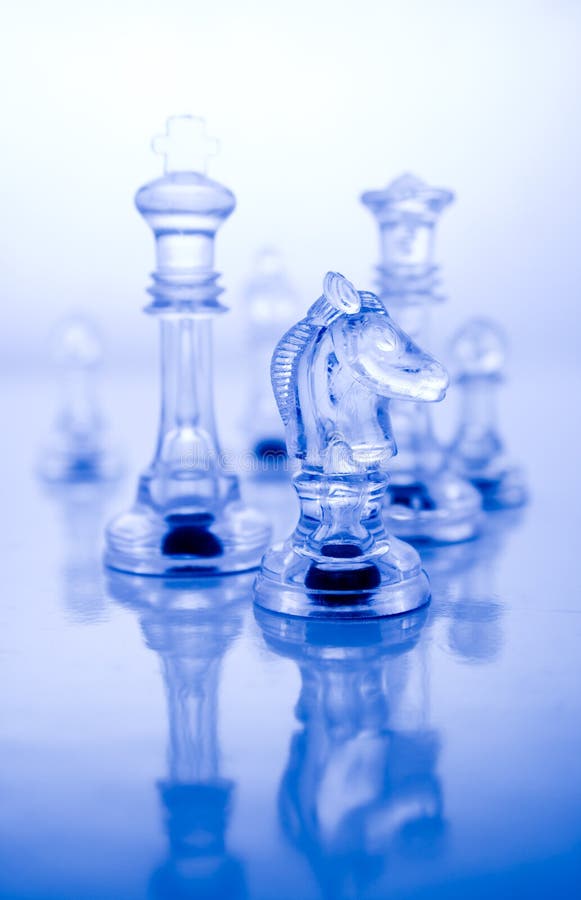 Transparent blue chess stock image. Image of chess, decisions - 7272491