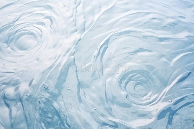 Transparent Blue Clear Water Surface Texture with Splashes and Bubbles ...