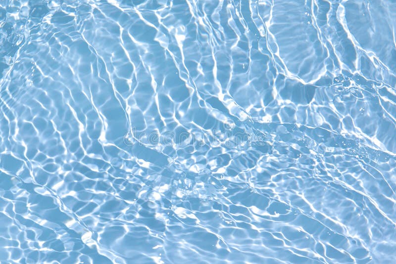 Transparent Blue Colored Clear Calm Water Surface Texture Stock Photo ...