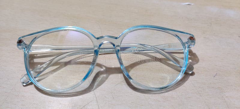 Transparent Blue Colour Beautiful Frame for Men and Women Stock Photo ...