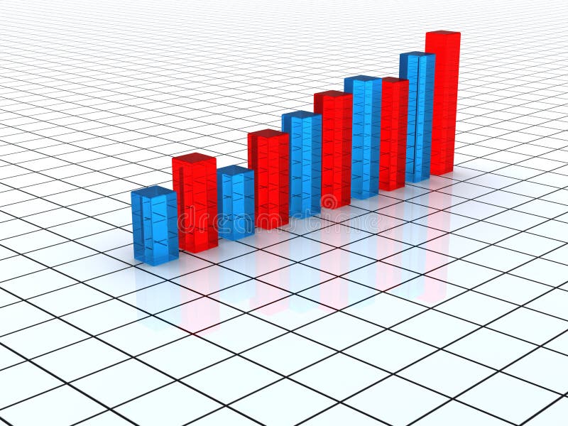 Transparent Blue and Red Graph Stock Illustration - Illustration of ...