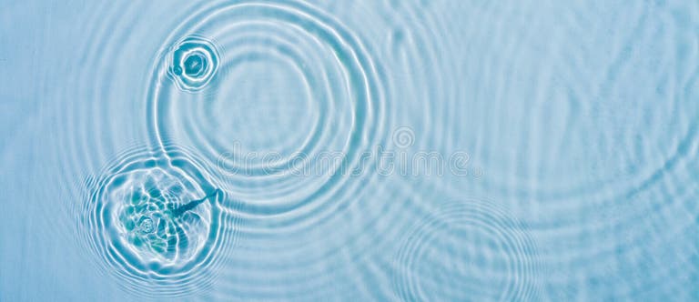 Transparent Blue Water Surface with Ripples Stock Image - Image of ...