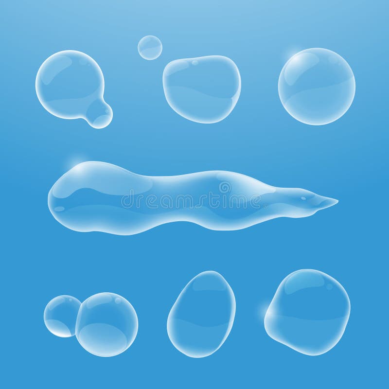 Transparent bubbles sets stock vector. Illustration of vector - 79926429