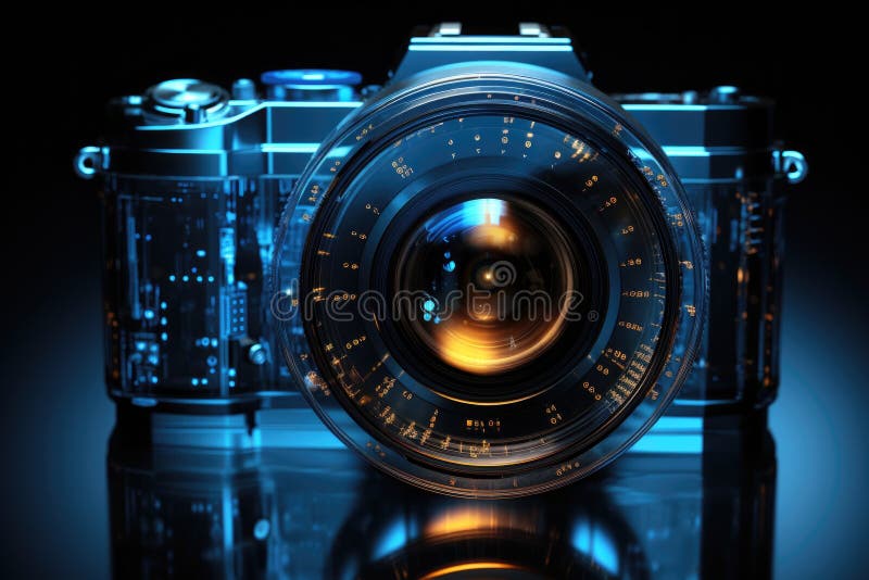 Transparent Camera Lens and Photography Symbols from Transparency of ...
