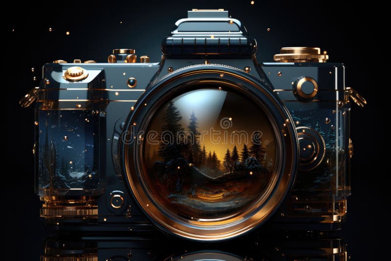 Transparent Camera Lens and Scenic Landscapes from Transparency of Dots ...