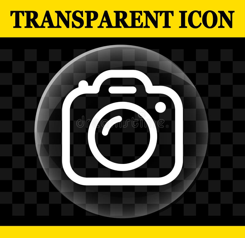 Transparent Camera Vector Circle Icon Stock Vector - Illustration of ...
