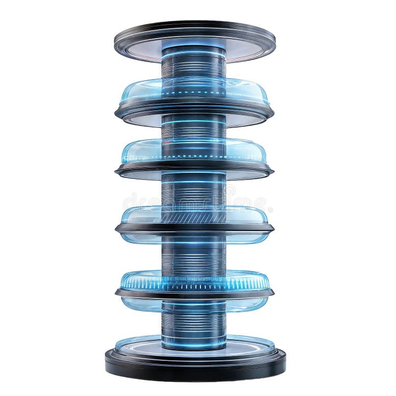 Transparent Carousel Display Stand Designed for Showcasing Food Items ...