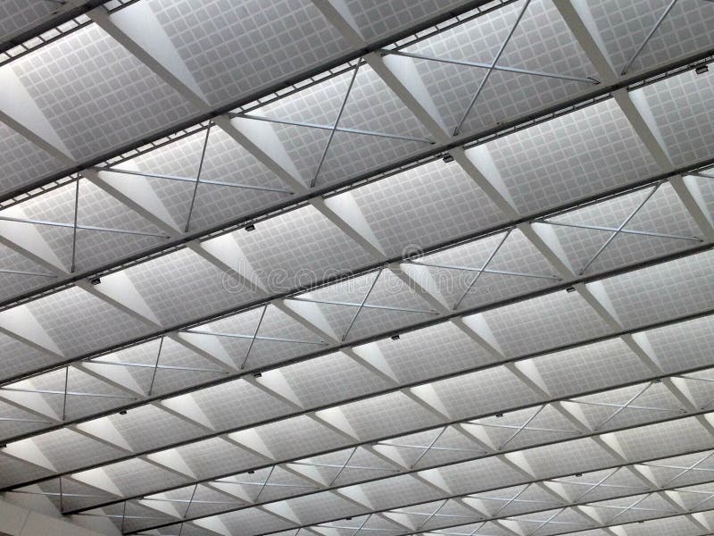 Transparent Ceiling - Modern Architecture Interior Stock Photo - Image ...