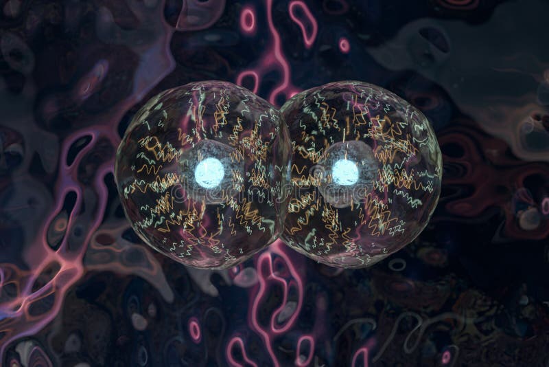 Transparent Cells in the Blood, 3d Rendering Stock Illustration ...