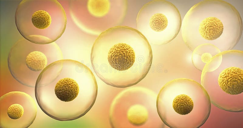 Yellow cells stock illustration. Illustration of hayfever - 724266