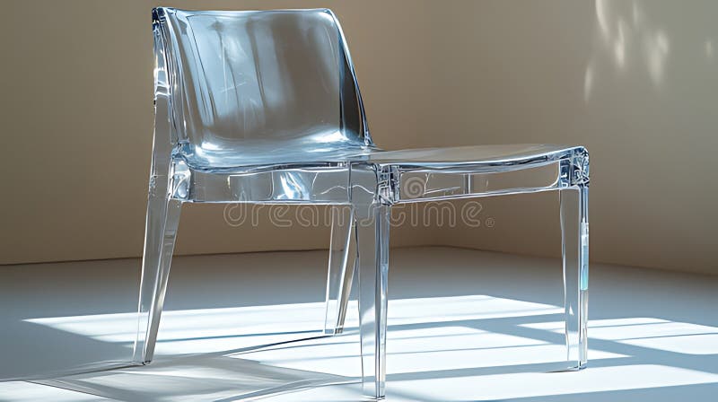 Transparent Chair Interior Sunlight Minimalist Design Stock ...