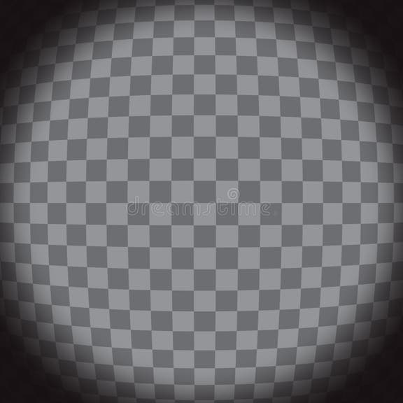 Transparent Checkered Circle. Dark Gradient Shadow. Vector Overlay ...