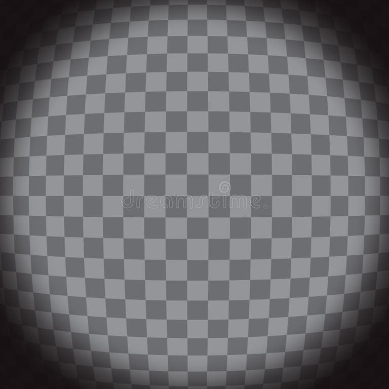 Transparent Checkered Circle. Dark Gradient Shadow. Vector Overlay ...