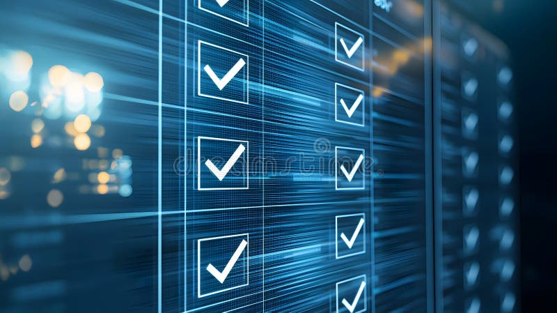 Transparent Checkmark Symbol Over Progress Track on Digital Interface ...