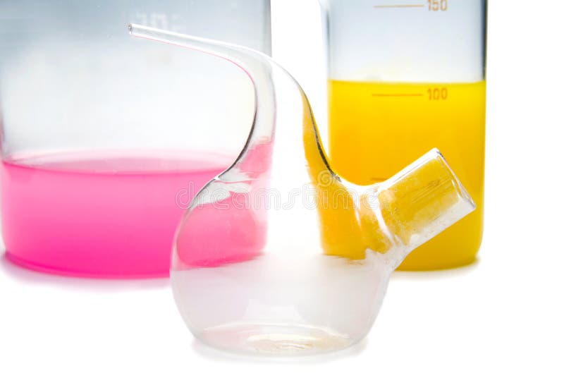 Transparent Chemical Glassware Stock Image - Image of analyzing, glass ...