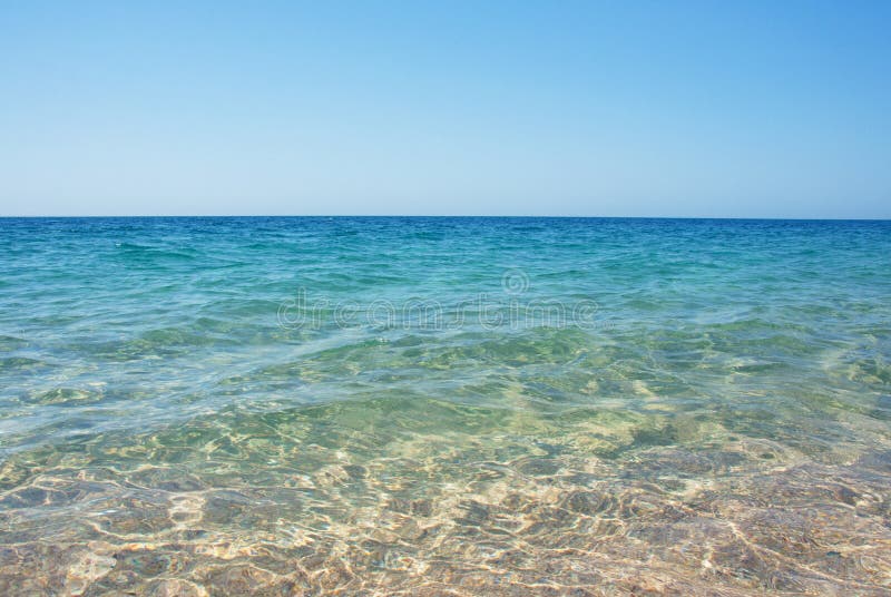 Transparent Clear Sea with a Sandy Shore. the Shore of the Black Sea ...