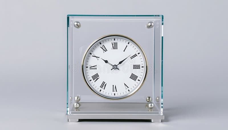 Transparent Clock with Visible Mechanism, Modern Timekeeping and Clear ...