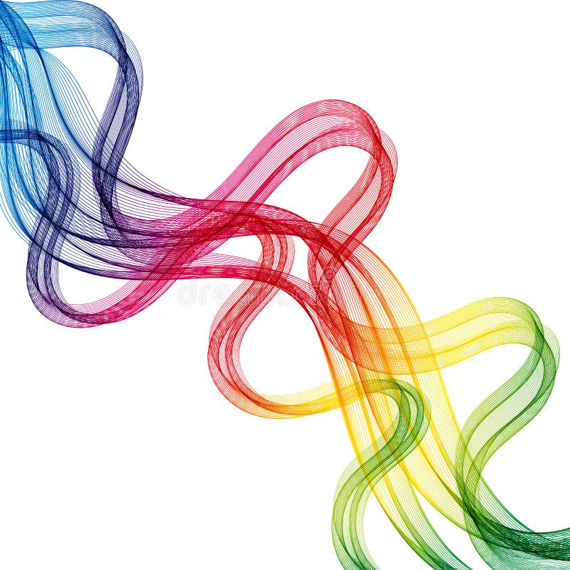Transparent Color Spectrum Wave Design, Abstract Background Eps10 Stock ...