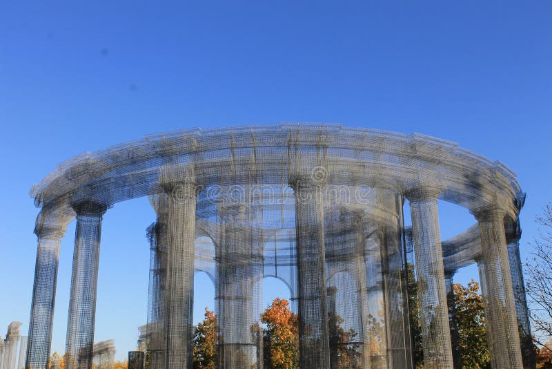 Transparent Columns in the Park Stock Image - Image of tree, memorial ...