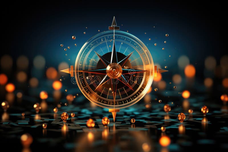 Transparent Compass and Navigation Symbols from Transparency of Dots ...