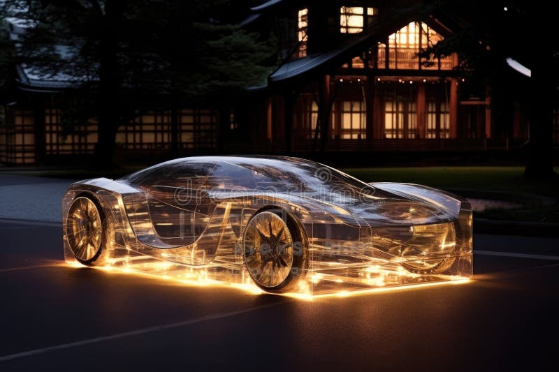 Transparent Concept Car Revealing Its Advanced Interior Mechanisms ...