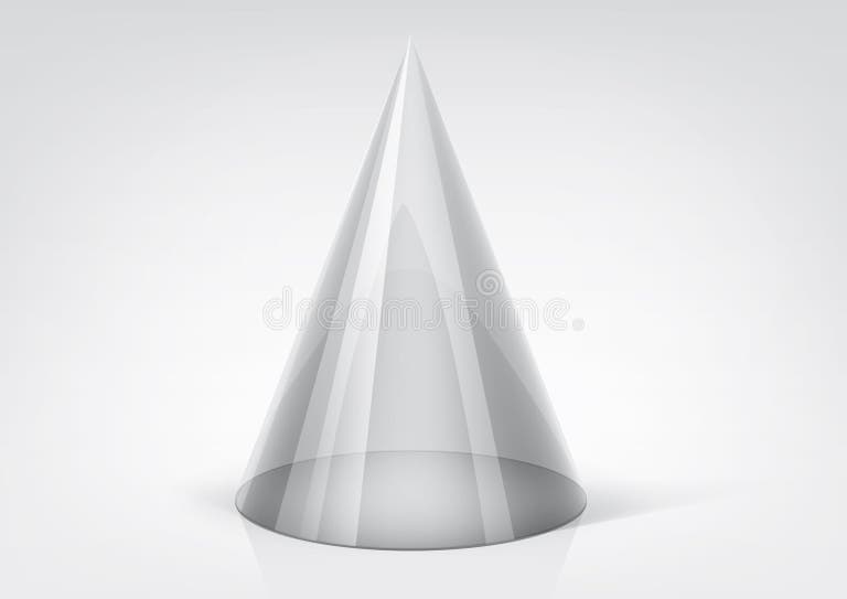 Transparent cone stock vector. Illustration of origami - 26862671
