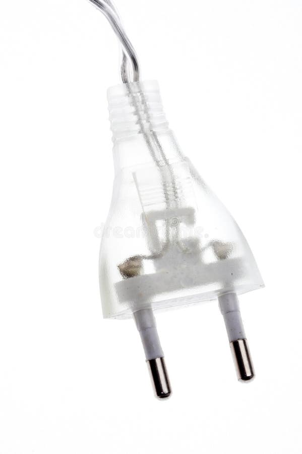 Transparent contact plug stock photo. Image of wiring - 7726764
