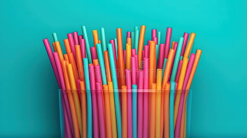 A Transparent Container Filled with Vibrant and Assorted Drinking ...