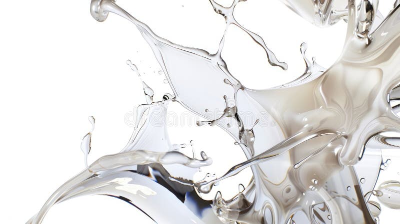 Transparent Cosmetic Gel Splashing in Macro View. Stock Image - Image ...