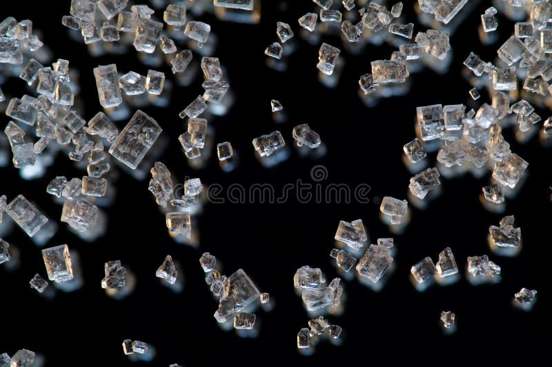 Little Rock Salt Cube Crystals Stock Photo - Image of macro, cube ...