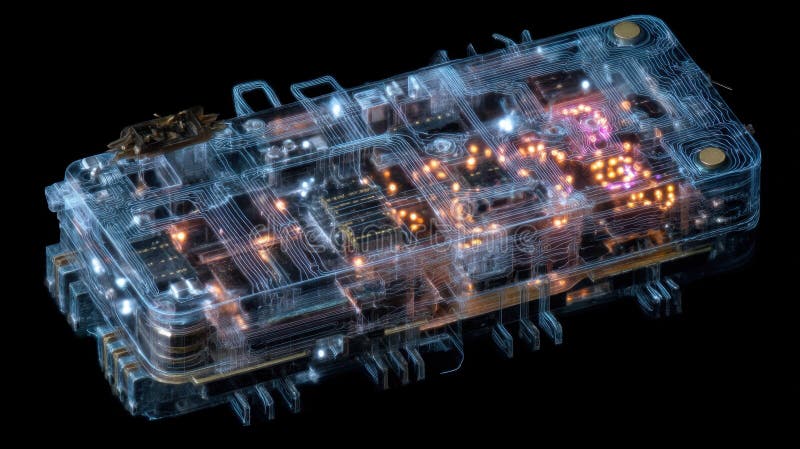 Transparent Cubesat Repairing with Cold Spray Layers Stock Image ...